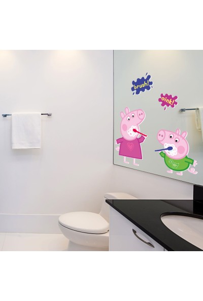 My Happy Place Myhappyplace Peppa Diş Fırçalıyor Bebek ve Çocuk Odası Dekoratif Duvar Çıkartması Sticker My Happy Place Myhappyplace Peppa Diş Fırçalıyor Bebek ve Çocuk Odası Dekoratif Duvar Çıkartması Sticker