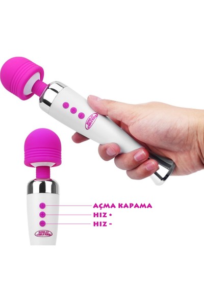 Zevkli Sepet Super Av Şarjlı Masaj Vibratörü