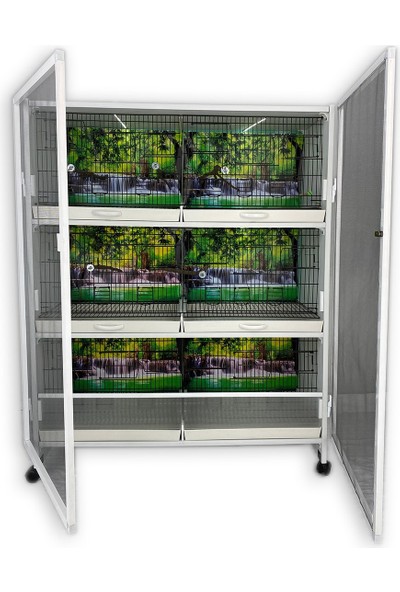 Istanbul Kafes - Model M06 Pvc Kafes - Kanarya , Saka ve Muhabbet Finch Salma Kafesi Istanbul Kafes - Model M06 Pvc Kafes - Kanarya , Saka ve Muhabbet Finch Salma Kafesi