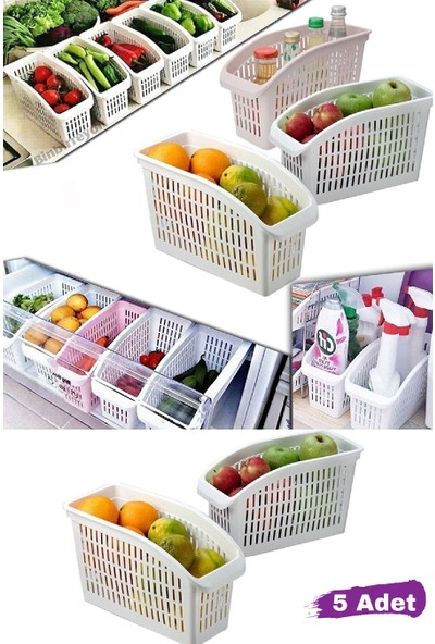 Grimor Life 5 Adet Buzdolabı Içi Düzenleyici Sebze Meyve Düzenleyici Dolap Içi Organizer Grimor Life 5 Adet Buzdolabı Içi Düzenleyici Sebze Meyve Düzenleyici Dolap Içi Organizer