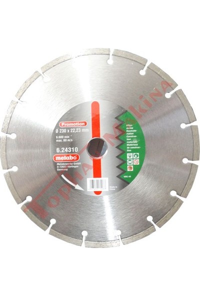 Metabo 6.24309 Elmas Daire Testere Bıçağı 180MM Metabo 6.24309 Elmas Daire Testere Bıçağı 180MM