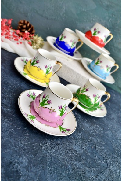 Şirin Eşyalarım Topkapı 6 Kişilik Porselen Fican Takımı