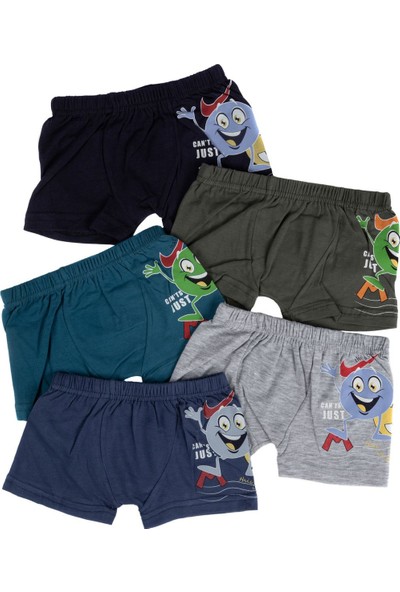 Nicoletta Mıxcolor Erkek Çocuk Boxer 5'li Paket