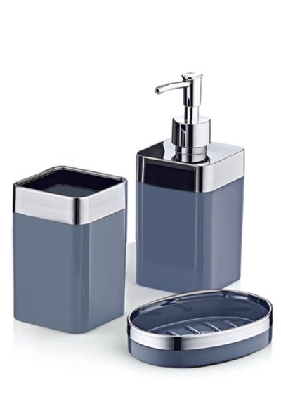 Grimor Life 3 Parça Akrilik Metalize Kaplamalı Banyo Seti Grimor Life 3 Parça Akrilik Metalize Kaplamalı Banyo Seti