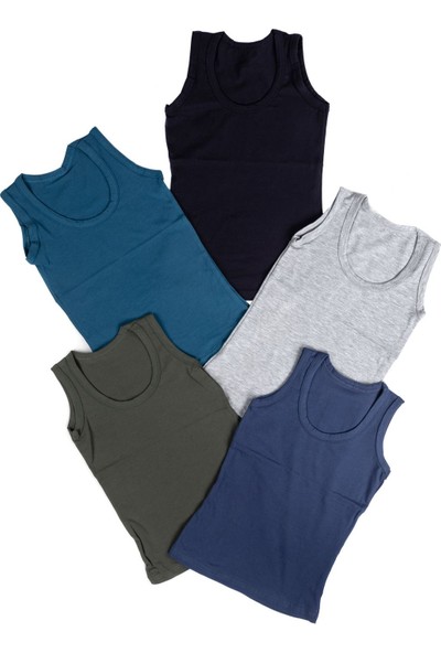 Nicoletta Mıxcolor Erkek Çocuk Atlet 5 Li Paket Likralı