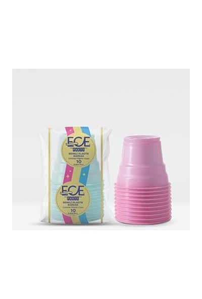 Niceplast Ece Renkli Plastik Bardak 10'lu 1 Paket Niceplast Ece Renkli Plastik Bardak 10'lu 1 Paket