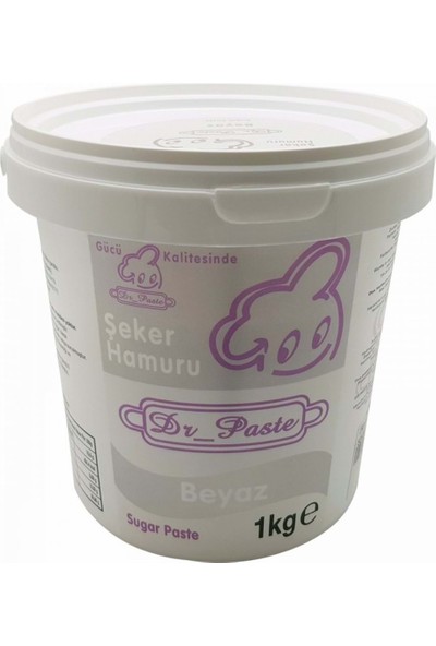 Dr.paste Beyaz Renk Şeker Hamuru 1 kg Dr.paste Beyaz Renk Şeker Hamuru 1 kg