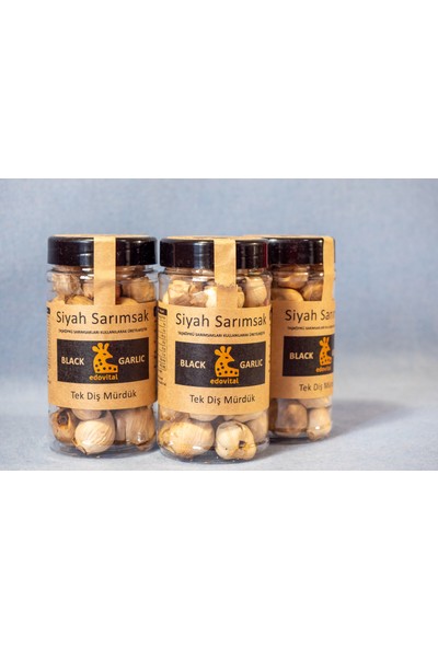 Edovital Siyah Sarımsak Tek Diş Mürdük 450 Gram ( 3 Adet x 150 Gram) Edovital Siyah Sarımsak Tek Diş Mürdük 450 Gram ( 3 Adet x 150 Gram)