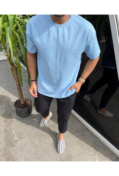 Blue Foks Standart Kalıp Basic T-Shirt