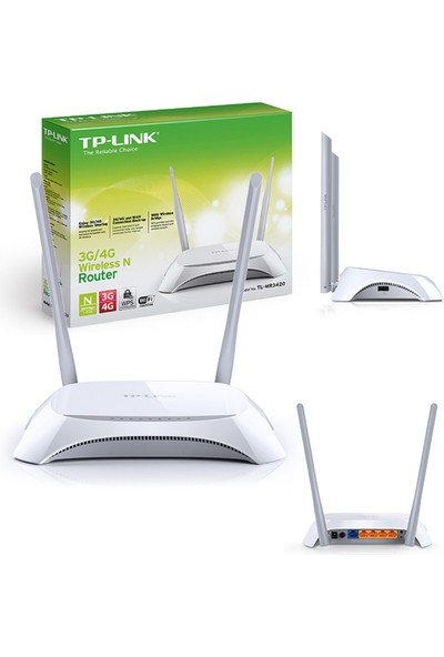TP-LINK TL-MR3420 3g/4g 300 Mbps Kablosuz N Router TP-LINK TL-MR3420 3g/4g 300 Mbps Kablosuz N Router