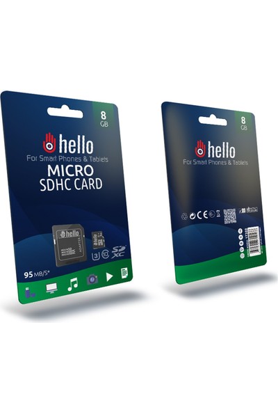Hello 8 GB Mıcro Sd Hafıza Kartı ( Class 10 ) Hello 8 GB Mıcro Sd Hafıza Kartı ( Class 10 )