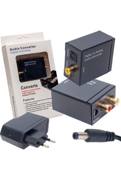 Powermaster PM-32145 Optik To Rca Çevirici Adaptörlü Powermaster PM-32145 Optik To Rca Çevirici Adaptörlü