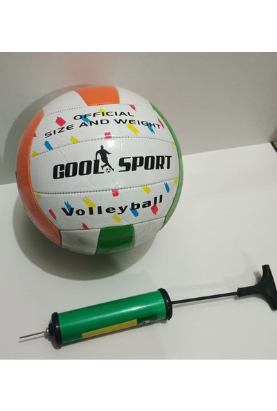 Voleybol Topu ve Şişirme Pompası