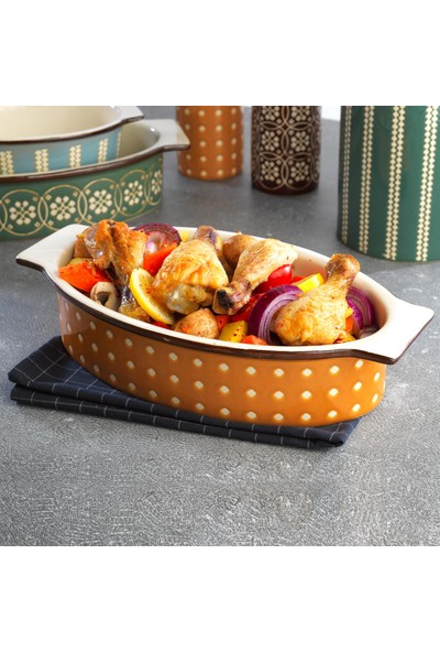 Schafer Epoch 1 Parça Hardal Oval Fırın Kabı Schafer Epoch 1 Parça Hardal Oval Fırın Kabı