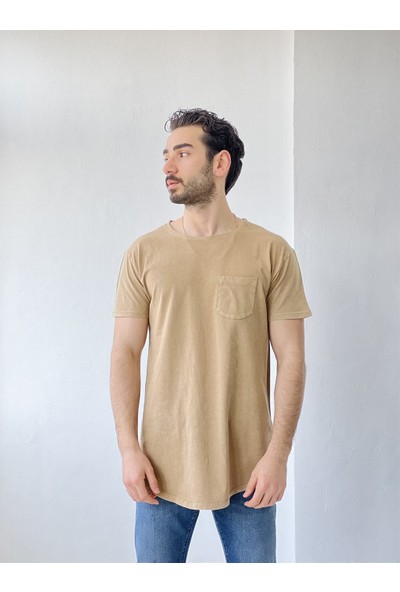 Retrobird Long Tişört Unisex Camel Retrobird Long Tişört Unisex Camel