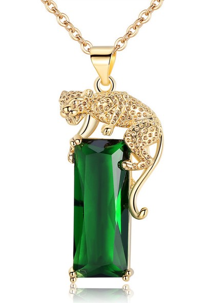 Huaxia Leopar Kolye - Yeşil (Yurt Dışından) Huaxia Leopar Kolye - Yeşil (Yurt Dışından)