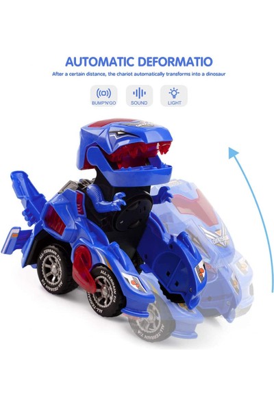 Xiamen Otomatik Dönüşen Dinazor Arabası Yanıp Sönen Işıklı ve Sesli LED Araba Dinazor Xiamen Otomatik Dönüşen Dinazor Arabası Yanıp Sönen Işıklı ve Sesli LED Araba Dinazor