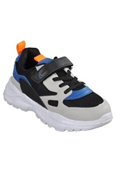 Pabucmarketi Siyah-Saks Çocuk Spor Ayakkabı
