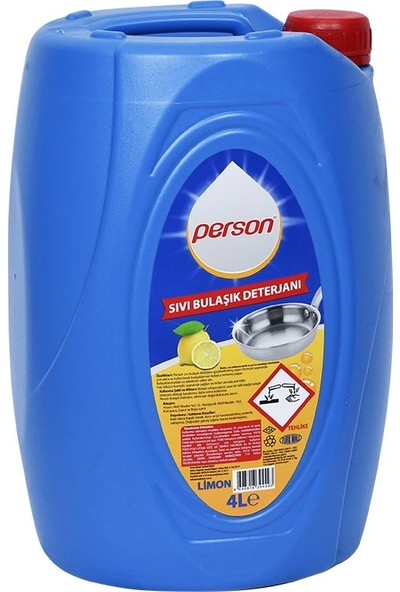 Person Limon Kokulu Sıvı Bulaşık Deterjanı 4 L Person Limon Kokulu Sıvı Bulaşık Deterjanı 4 L
