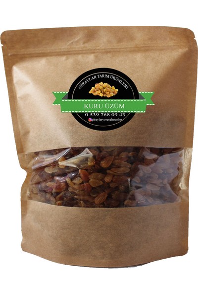 Giraylar Tarım Ürünleri Kuru Üzüm Su ltaniye (Çekirdeksiz) 1 kg