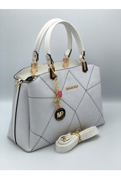 Michael Polo Kadın El ve Omuz Çantası 3 Bölmeli Suni Deri