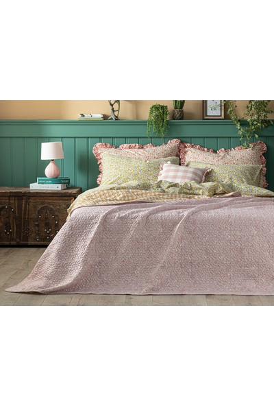 English Home Timeless Floret Tek Kişilik Çok Amaçlı Örtü 160X220 cm Pembe English Home Timeless Floret Tek Kişilik Çok Amaçlı Örtü 160X220 cm Pembe