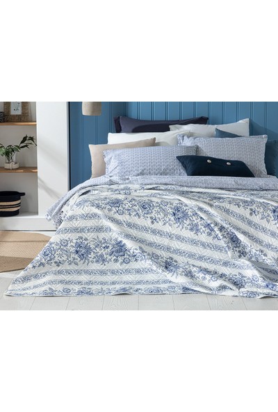 English Home Dreamy Jakoben Tek Kişilik Çok Amaçlı Örtü 160X220 cm Mavi
