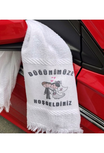 Düğün Havlusu-Araba Havlusu 12 Li Paket