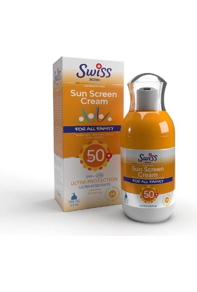 Swiss Bork Leke Karşıtı Güneş Kremi (50+) 100 ml