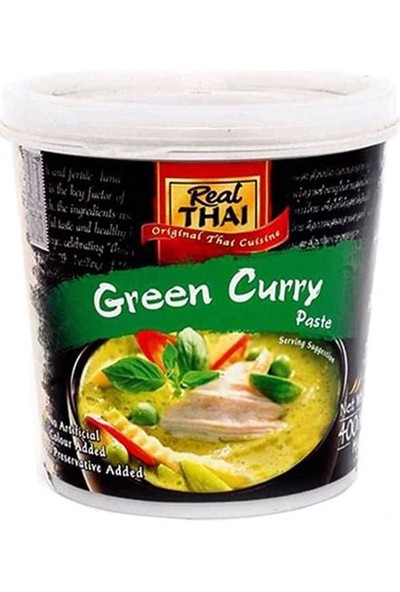 Real Thai Green Curry Paste (Yeşil Köri Ezmesi) 400 G