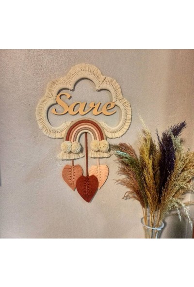 Purple Dreams Makrome Bebek Kapı Süsü(Saçaksız)