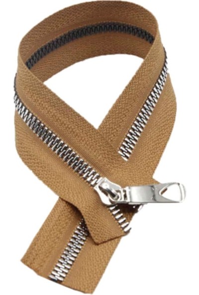 Taba Fermuar Gümüş 50 cm Taba Fermuar Gümüş 50 cm