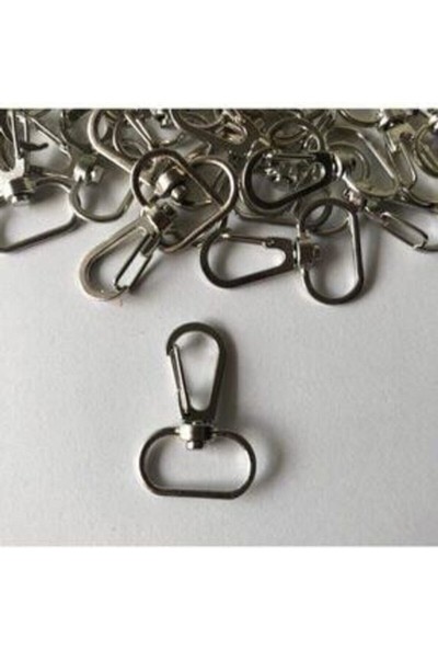 50'li Metal Makrome Anahtarlık Halkası Silver Gri Renk 50'li Metal Makrome Anahtarlık Halkası Silver Gri Renk