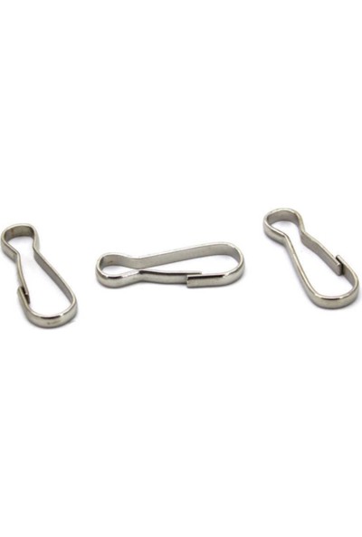 13X37 mm Kapalı Kanca, Nikel Kaplama 1 kg