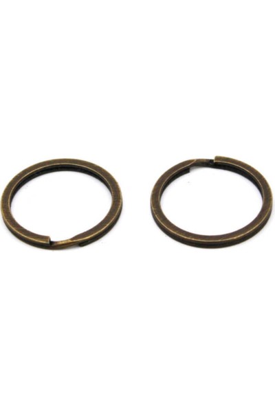 32 mm Ezme Anahtarlık Halkası, Antik Sarı Kaplama 250 Adet 32 mm Ezme Anahtarlık Halkası, Antik Sarı Kaplama 250 Adet