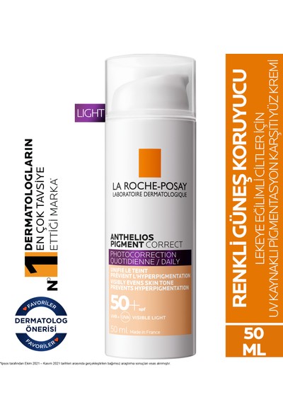 La Roche-Posay Anthelios Pigment Correct Light - 2022 Yeni Seri La Roche-Posay Anthelios Pigment Correct Light - 2022 Yeni Seri