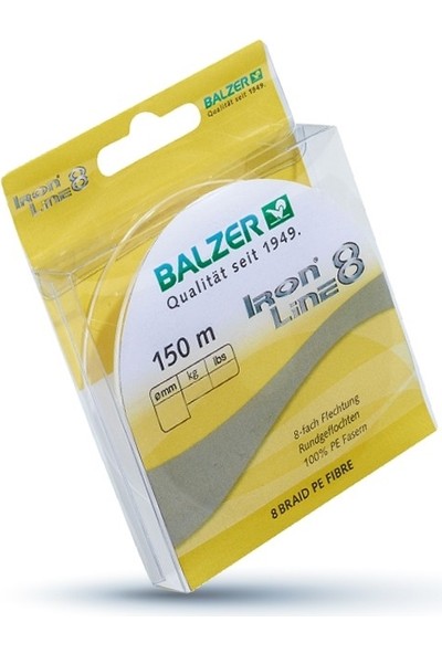 Balzer 12661 Iron Line Soft Pe 8 Örgü Ip Misina 150MT Sarı