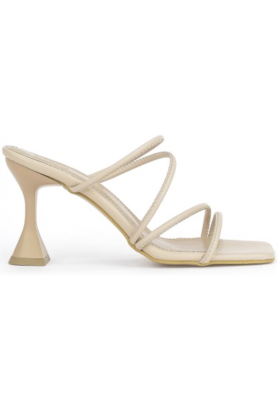 Ziya Ziya, Kadın Topuklu Terlik 121996 220 Nude