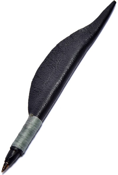 HATASAN Hakiki Deri Kaplama Özel El Işçiliği Konsept Hediyelik Tükenmez Kalem Siyah HATASAN Hakiki Deri Kaplama Özel El Işçiliği Konsept Hediyelik Tükenmez Kalem Siyah