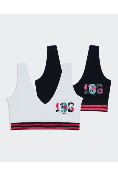 Öts Kız Çocuk Renkli 2'li Alıştırma Sütyeni