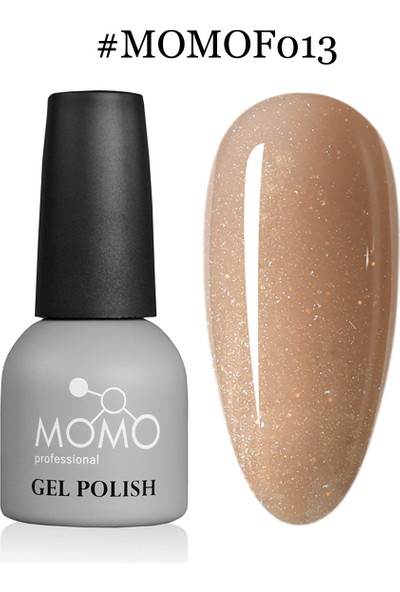 Momo Professional Kalıcı Oje French Base F013 Işıltılı Nude 14 Ml0
