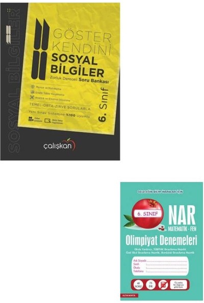 Çalışkan Yayınları 6 Sınıf Sosyal Bilgiler Soru B.ve Olimpiyat Denemesi Çalışkan Yayınları 6 Sınıf Sosyal Bilgiler Soru B.ve Olimpiyat Denemesi