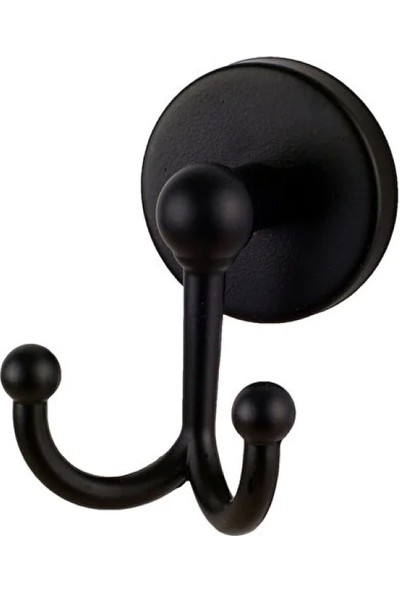 Ahlez Base Mat Siyah Ikili Bornoz Askılık Ahlez Base Mat Siyah Ikili Bornoz Askılık