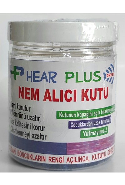 Hear Plus Işitme Cihazı Nem Alma-Alıcı Kutu Hear Plus Işitme Cihazı Nem Alma-Alıcı Kutu