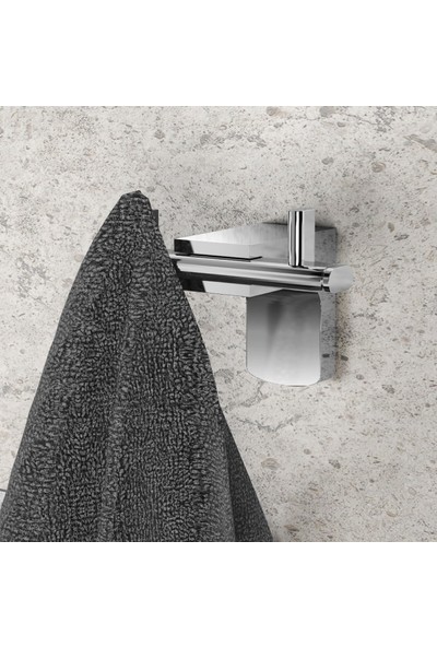 Ahlez Premium Paslanmaz Ikili Havlu ve Bornoz Askılığı Ahlez Premium Paslanmaz Ikili Havlu ve Bornoz Askılığı