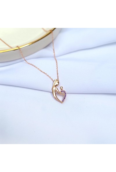 Pier Gümüş Gümüş Anne Kız Kolye