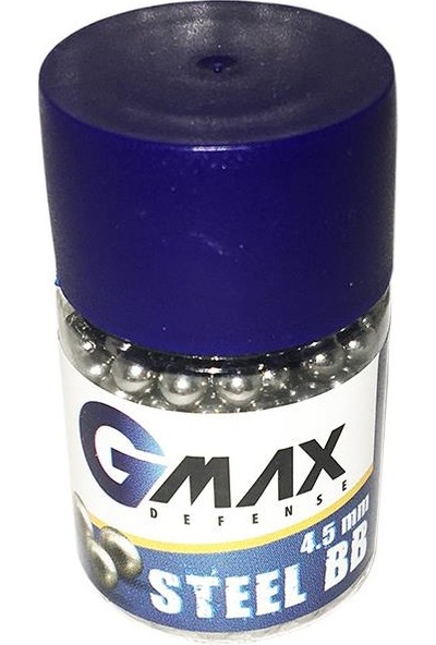 Gmax Defense Steel Bb 4,5 mm Bbs Saçma (250 Adet) Gmax Defense Steel Bb 4,5 mm Bbs Saçma (250 Adet)