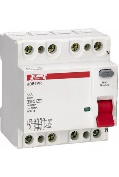 Himel HDB3VR 4p 25A 300MA Ac Kaçak Akım Koruma Himel HDB3VR 4p 25A 300MA Ac Kaçak Akım Koruma