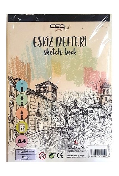 Ceo Art Eskiz Defteri 120 Gr. A4 - 50 Yaprak