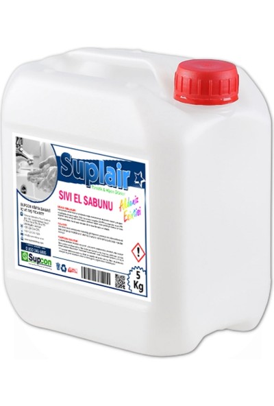 Suplair Akdeniz Esintisi Sıvı El Sabunu - 5 Kg. Suplair Akdeniz Esintisi Sıvı El Sabunu - 5 Kg.